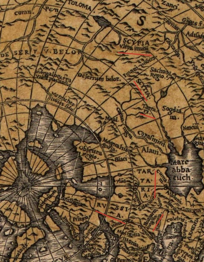 Orontius Finaeus Map fragment 1531 | Beorn's Beehive